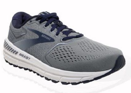 Brooks Beast 20 Men's Grey/Blue/Poseidon Athletic Shoe | Brooks Men's ...